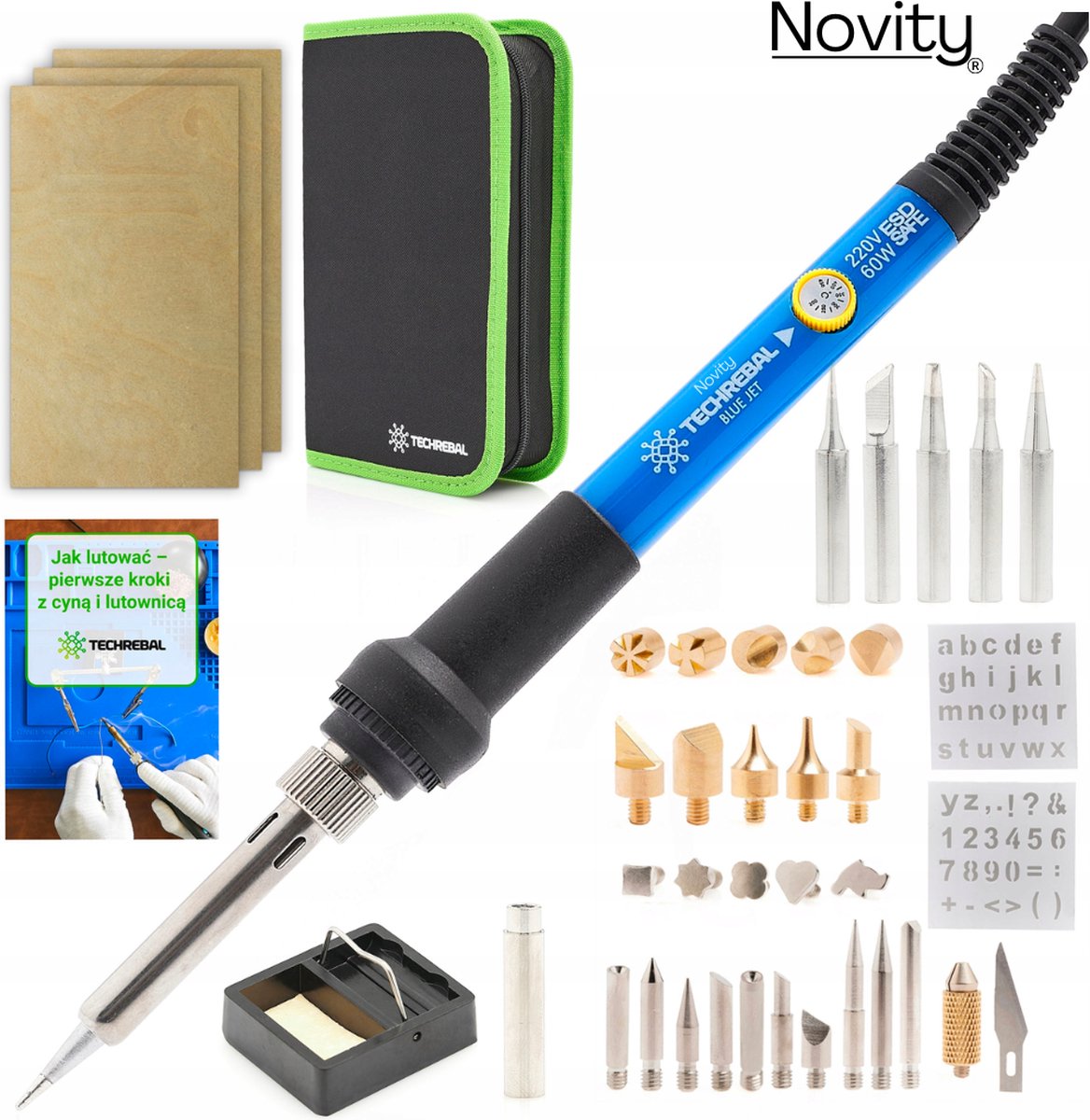 Novity® 42-in-1 Houtbrander Set - voor Hobby - Pyrografie - Letters ...