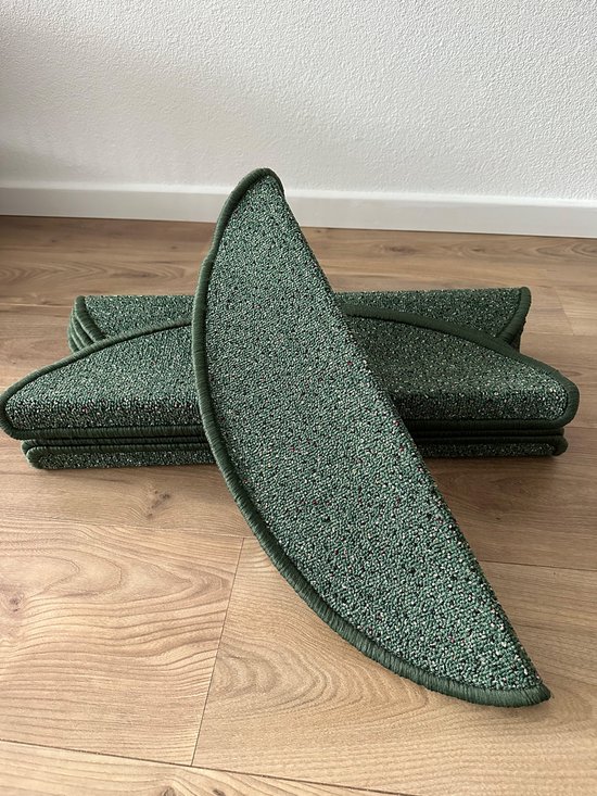 Halve Maantjes voor Trap - Groen - 15 Stuks - 56x17cm - Trapmatten ...