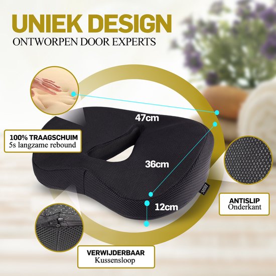 Zitkussen – Orthopedisch kussen – Extreem comfortabel – Ergonomisch ...
