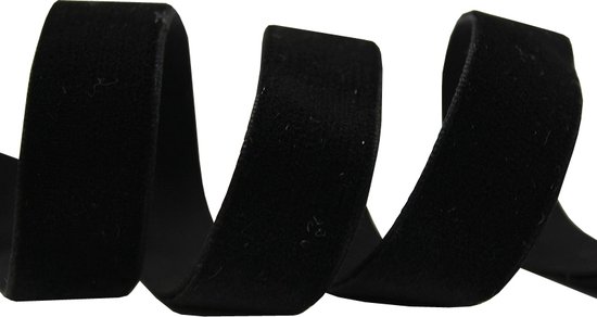 Fluweel lint 25mm (2,5cm) | Fluweel Band | Velvet Lint | Zwart ...