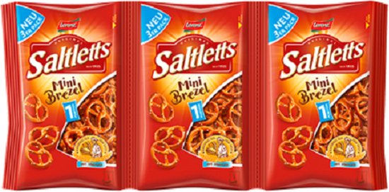 Lorenz Saltlett's Mini Pretzels 3 x 40g | bol