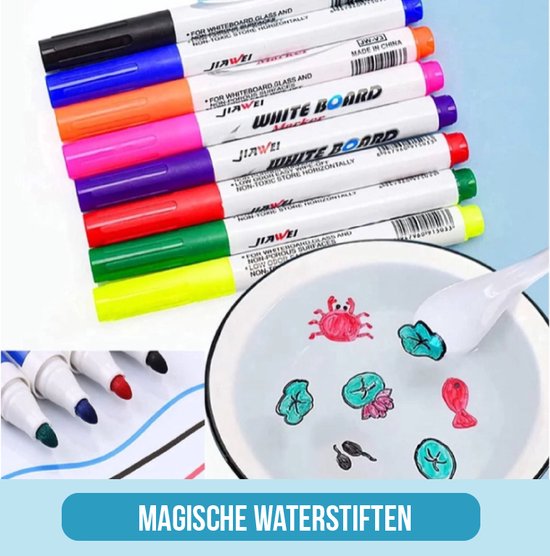 Jawes- Waterstiften- 8 stiften- Drijvende inkt- Water Pennen- Stiften ...