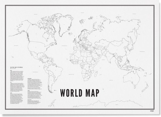 WIJCK. Poster World Map | bol