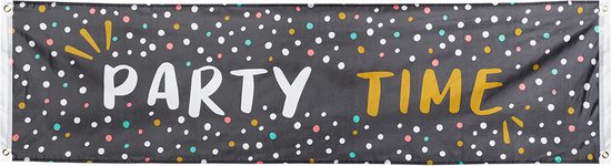 Boland - Polyester banner 'Party Time' - Glitter & Glamour | bol.com