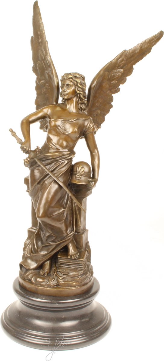 Minerva beeld, Brons sculptuur, Marmer basis, Mythologie, Groot ...