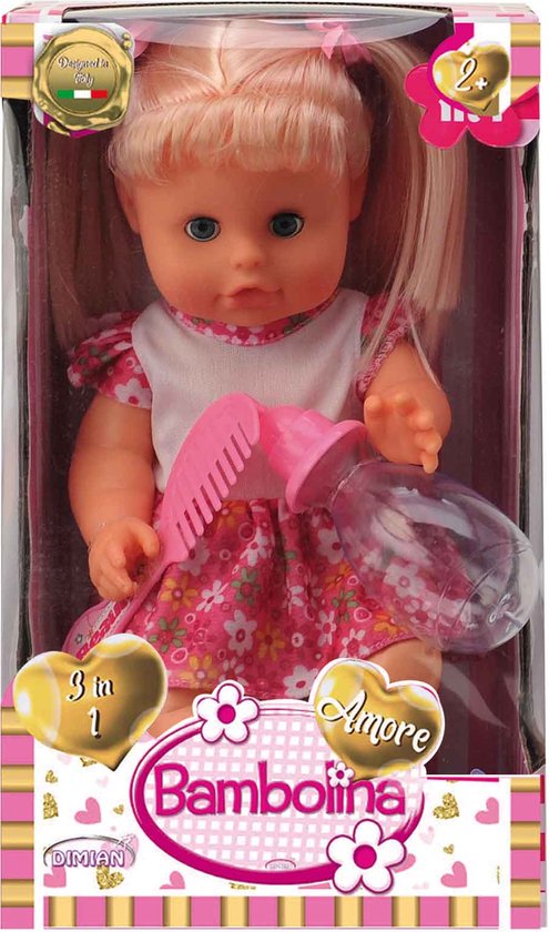 Dimian Pop Drinken en Plassen, met Kam - Amore - 30 cm | bol.com