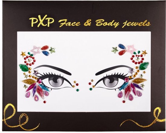 pXp Face & Body Jewels All-In-One Glitter Sticker Model Festival Face ...