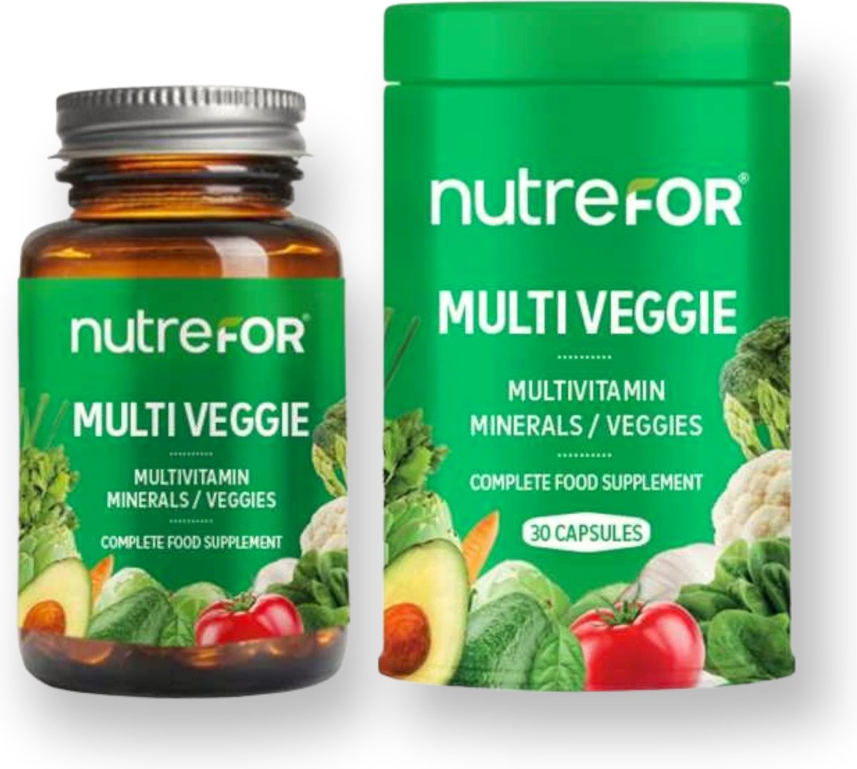Nutrefor Multi Veggie 30 Capsules (Multivitamine Mineraal en ...