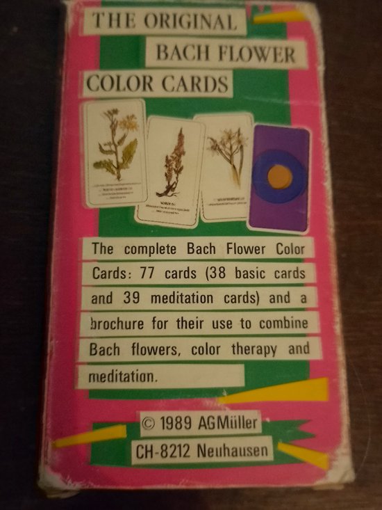The Original Bach Flower Color Cards, Wulfing Von Rohr | 9783905021226 ...
