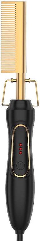 Elektrische Haarkam 2 in 1-Stijltang-Hot Comb-210 Graden -Kam-Baardkam ...