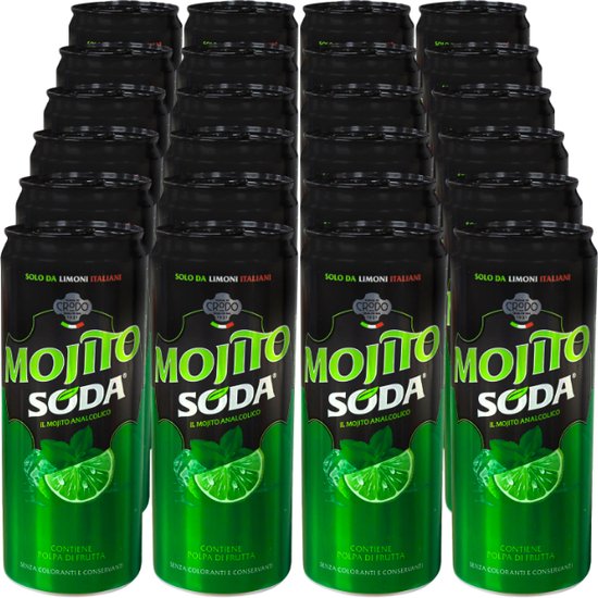 LemonSoda MOJITO 33cl - tray 24 stuks - Lemon Soda - Frisdrank | bol.com