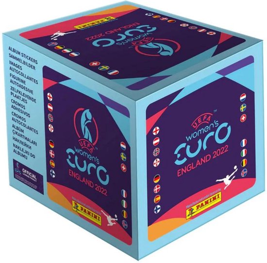 Panini UEFA Women's Euro's 2022 Sticker Collection Booster Box 50 Packs ...