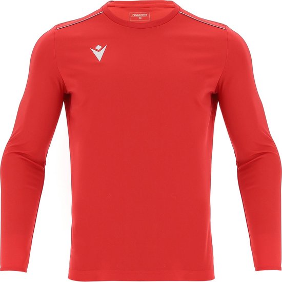 Macron Rigel Hero Voetbalshirt Lange Mouw Heren - Rood | Maat: XXL | bol