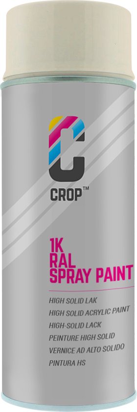 CROP Spuitbus RAL 1013 parelwit hoogglans 400ml | bol.com