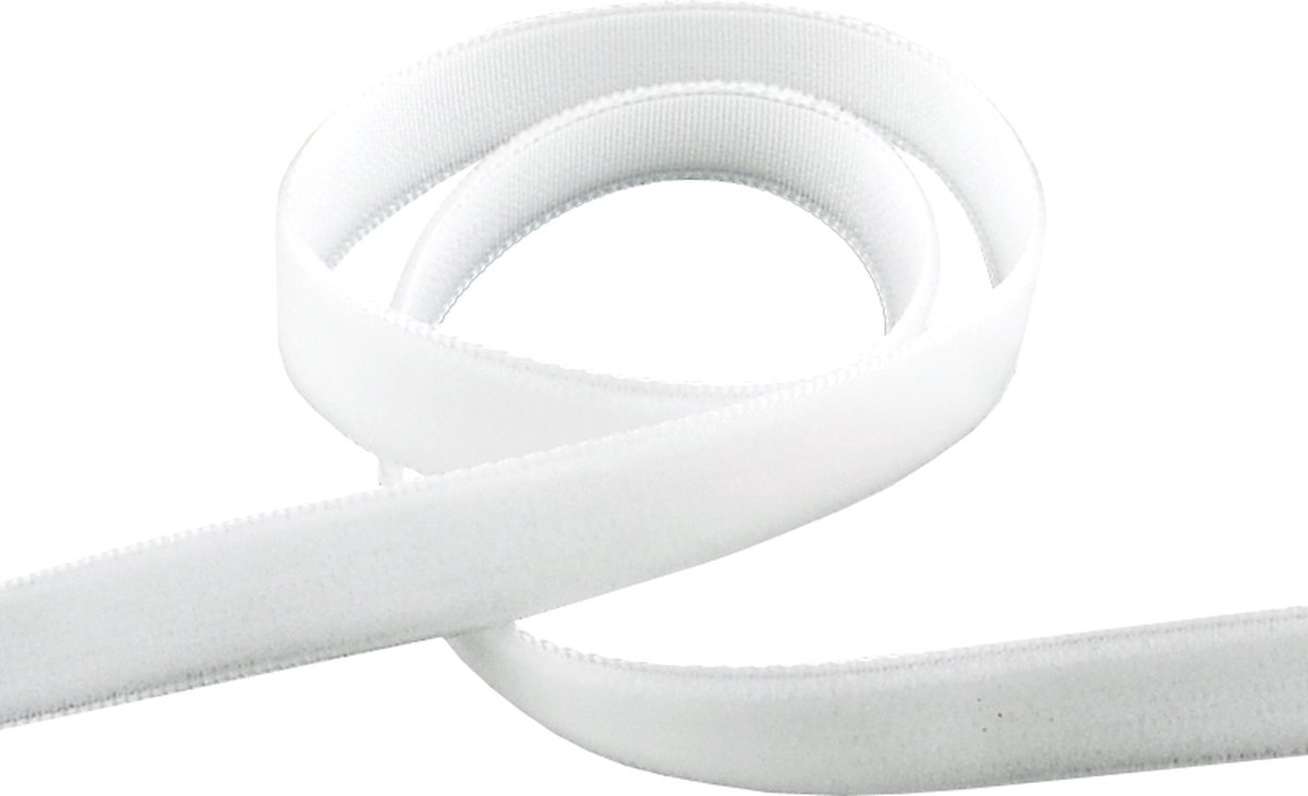 Fluweel lint 10mm (1cm) | Fluweel Band | Velvet Lint | Wit Fluweellint ...