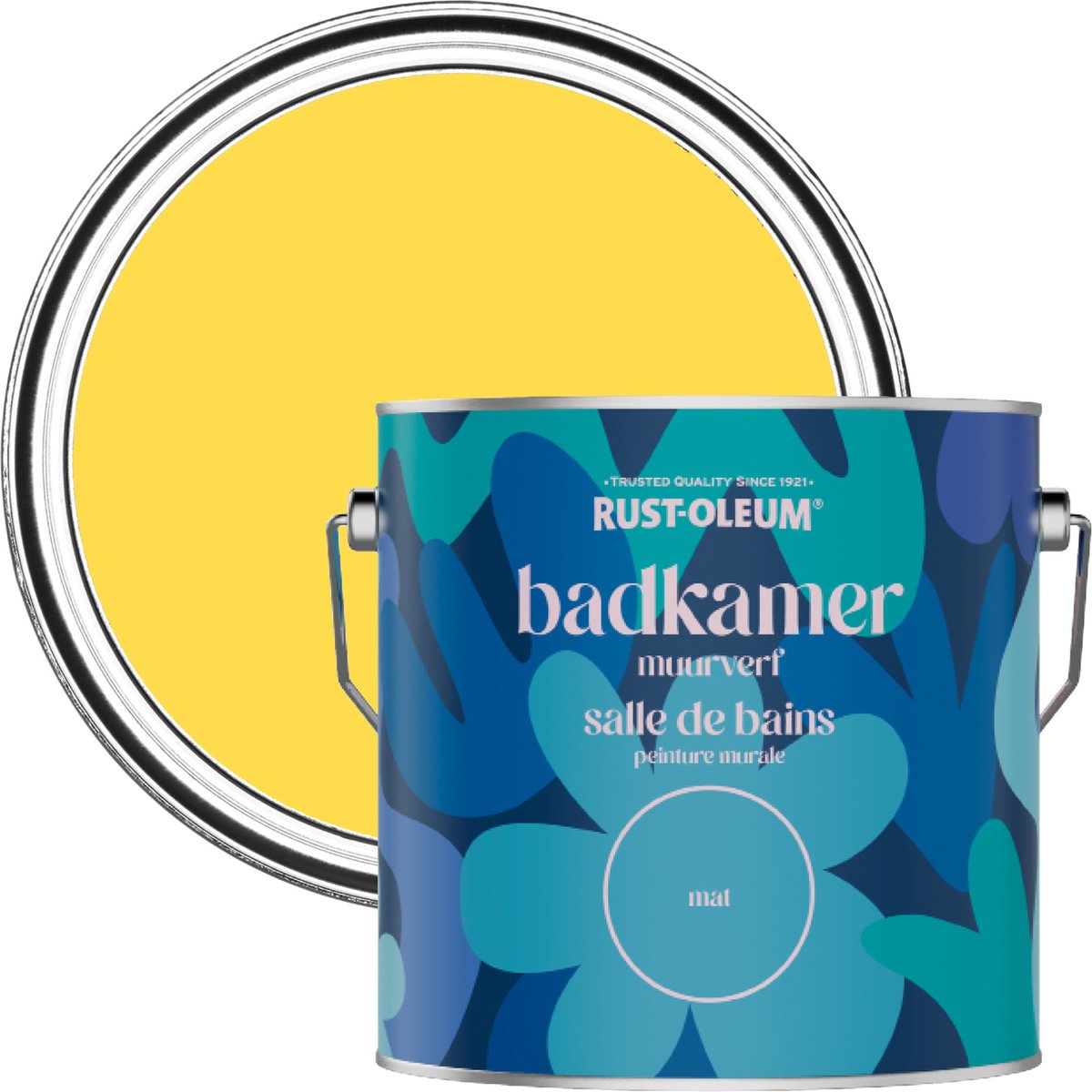 Rust-Oleum Geel Badkamer muurverf - Citroensorbet 2,5L | bol