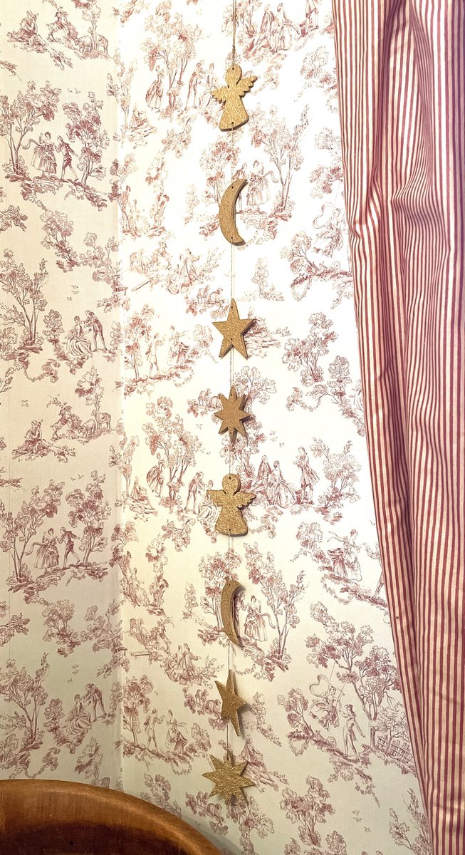 Only Natural - kerst - maan engel zon ster garland - slinger - goud - 1 ...