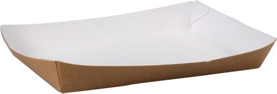 Bak - Karton - conisch bakje - 160x100x24mm - bruin - 750 stuks | bol.com