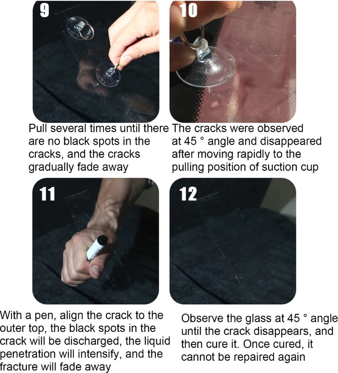 TLVX Voorruit reparatie set – Ruit repareren – Sterretje herstellen ...