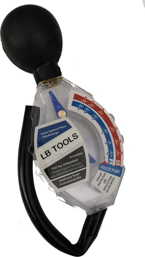 LB TOOLS Antivriestester koelvloeistof tester antivries ethyleen en ...