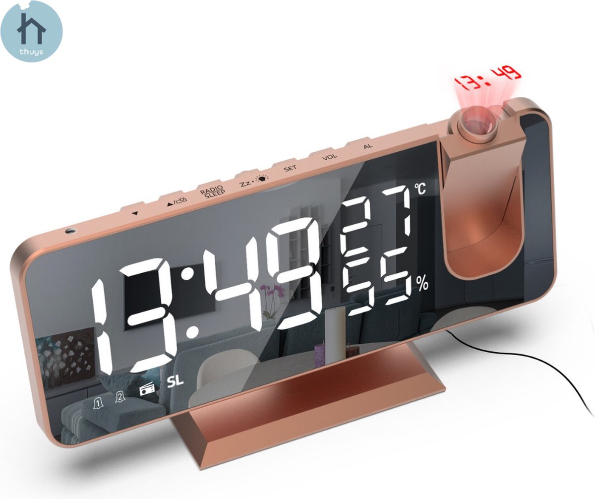 Wekker met Projectie - Projectiewekker Temperatuur - Wekker met ...