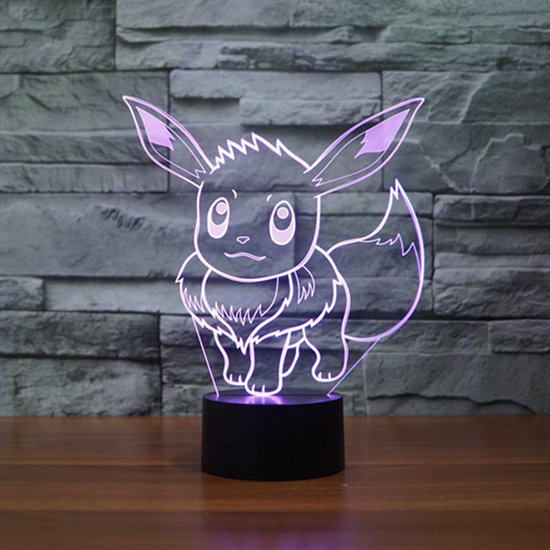 Pokemon Pikachu Eevee LED RGB Light | bol.com