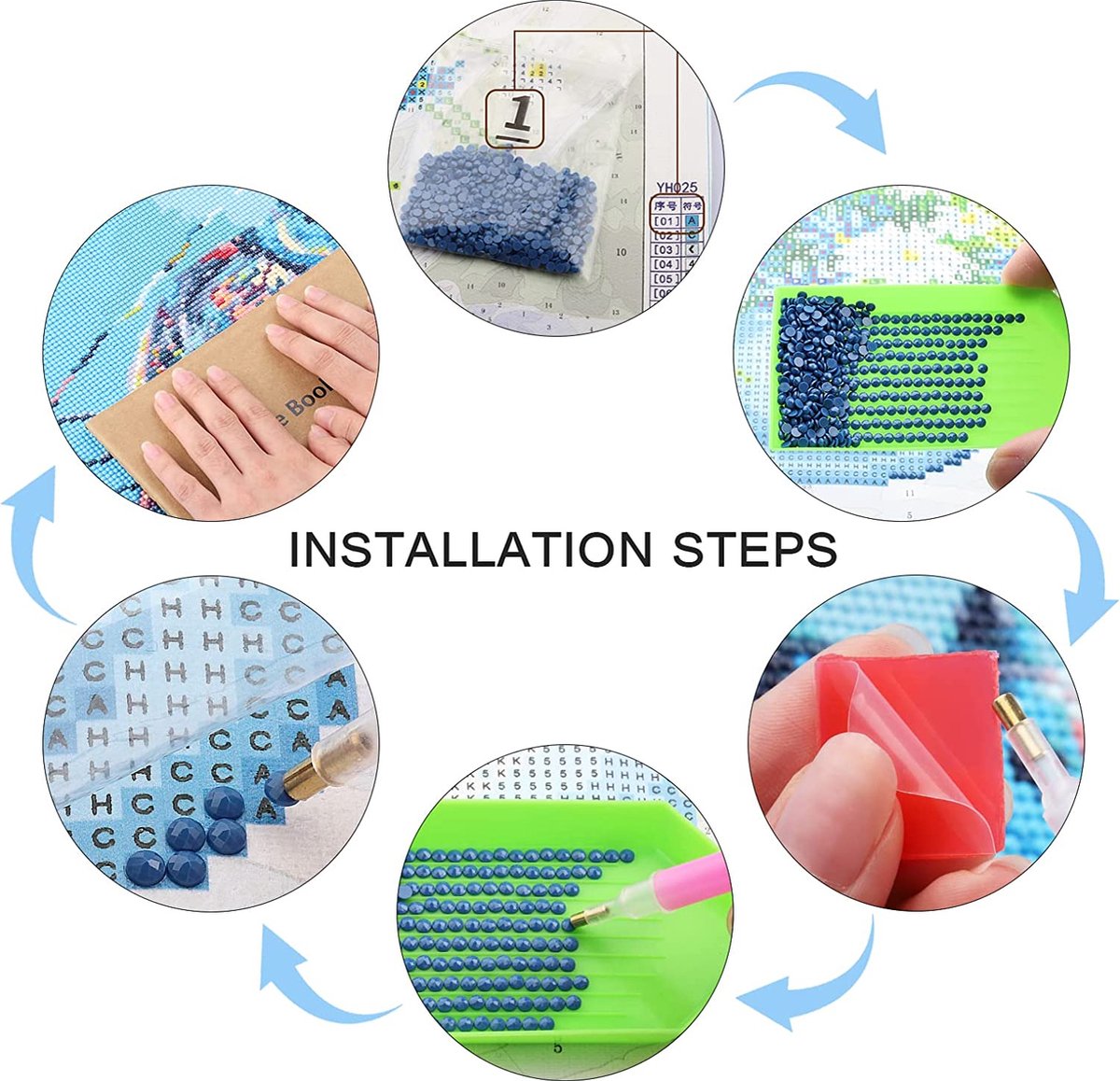 5D Diamond Painting Kit - zelf Diamond Painting Set Kleurrijk Paard, 5D ...