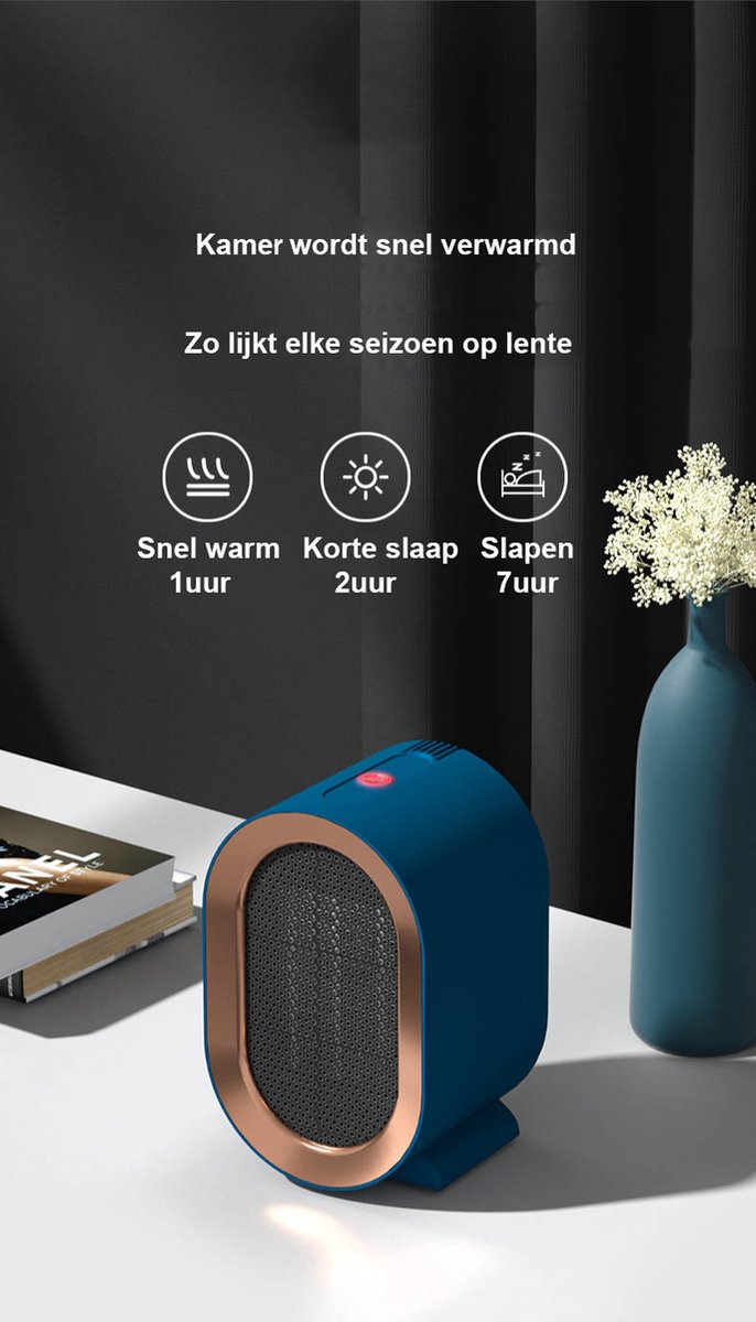 EVON WIT 2 Elektrische Kachels – Bijverwarming - Verwarming - Ventilatorkachel – Mini... | bol