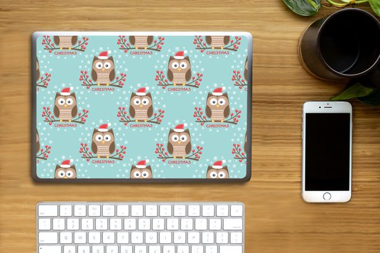 Sticker ordinateur portable - 14 pouces - Motifs - Hibou - Noël | bol.com