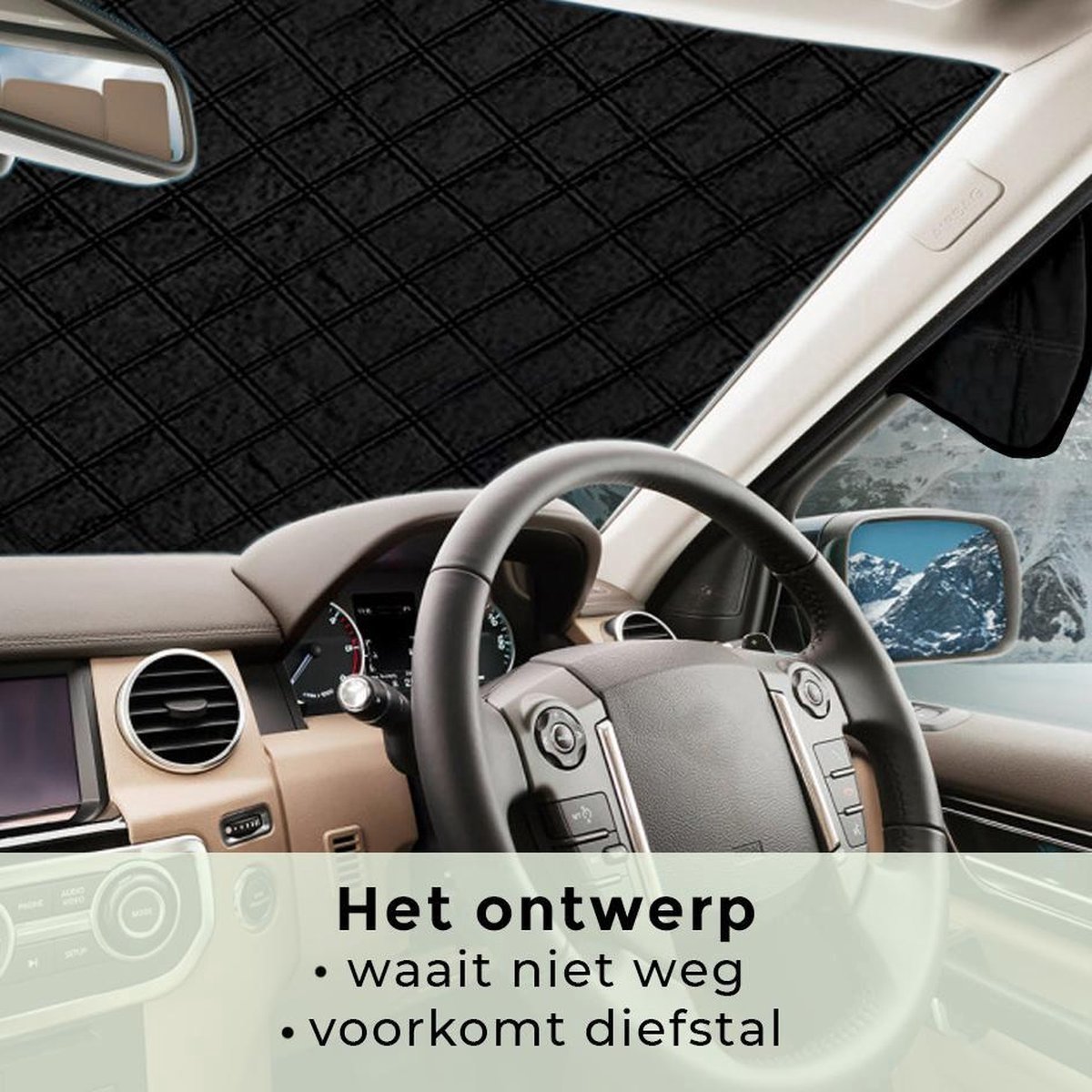 Zonwering Auto UV Bescherming - Zonnescherm Auto Voorruit - Luxe Anti ...