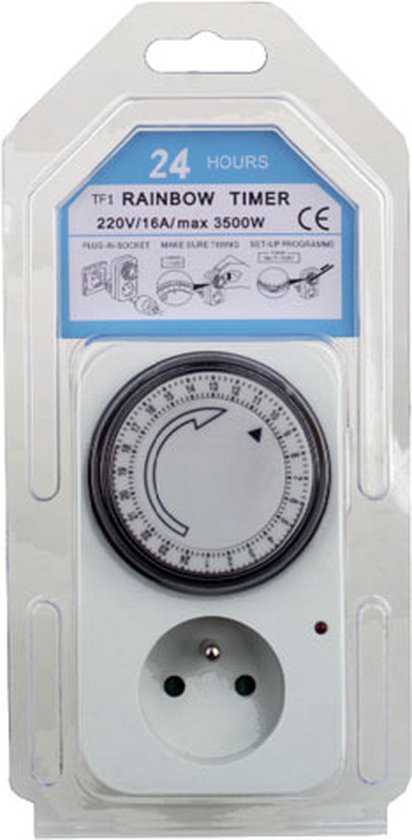UNIVERSEEL - SCHAKELKLOK ANALOOG - 54010 | bol