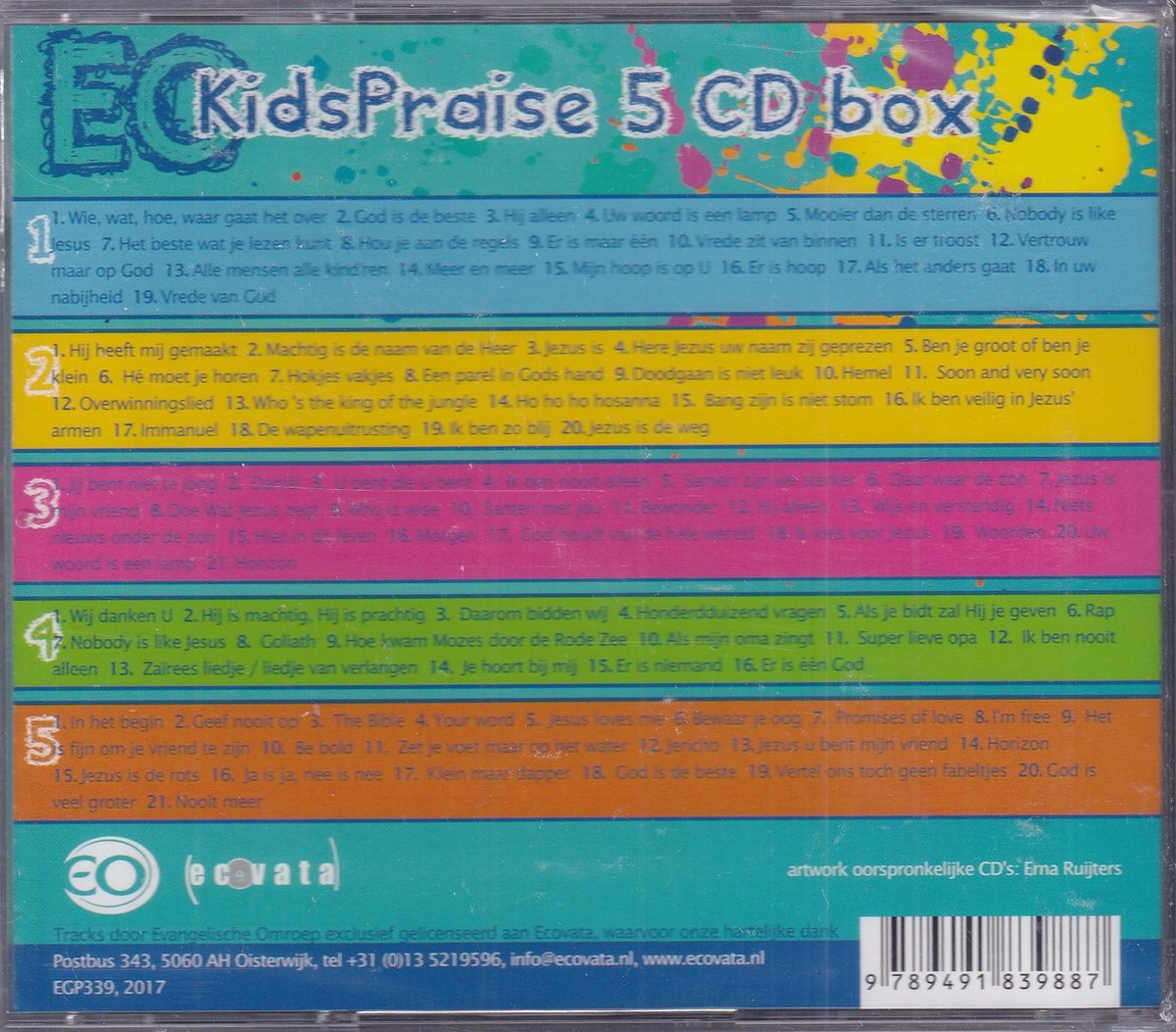EO Kids Praise 5 CD box - Diverse kinderkoren en artiestenEO, Diverse ...