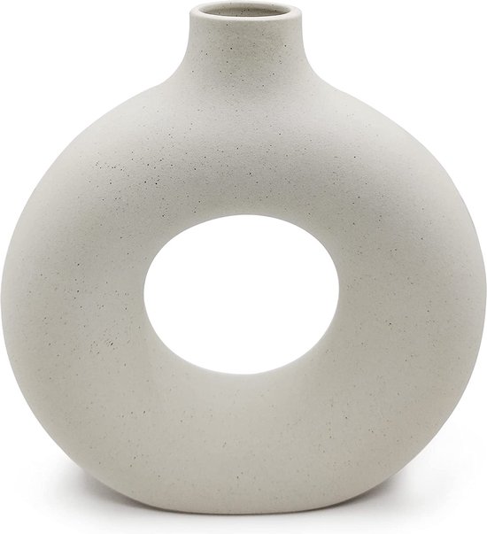 Craft Vaas Frosted Particle bloemenvaas Flower Arrangement Hollow Round ...