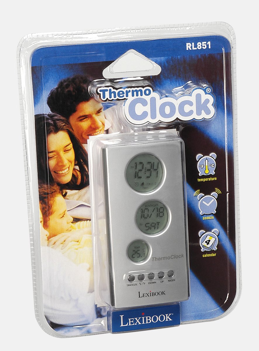 THERMO CLOCK THERMOMETER + WEKKER | bol