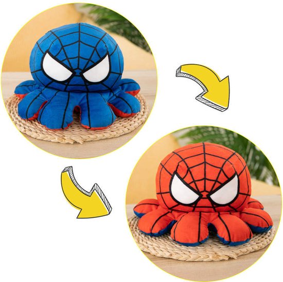 Marvel Spiderman Knuffel Omkeerbaar GROOT | Octopus Mood Knuffel | 40cm ...
