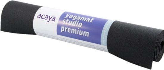 Acaya yogamat premium - studio kwaliteit - zwart - voor intensief ...