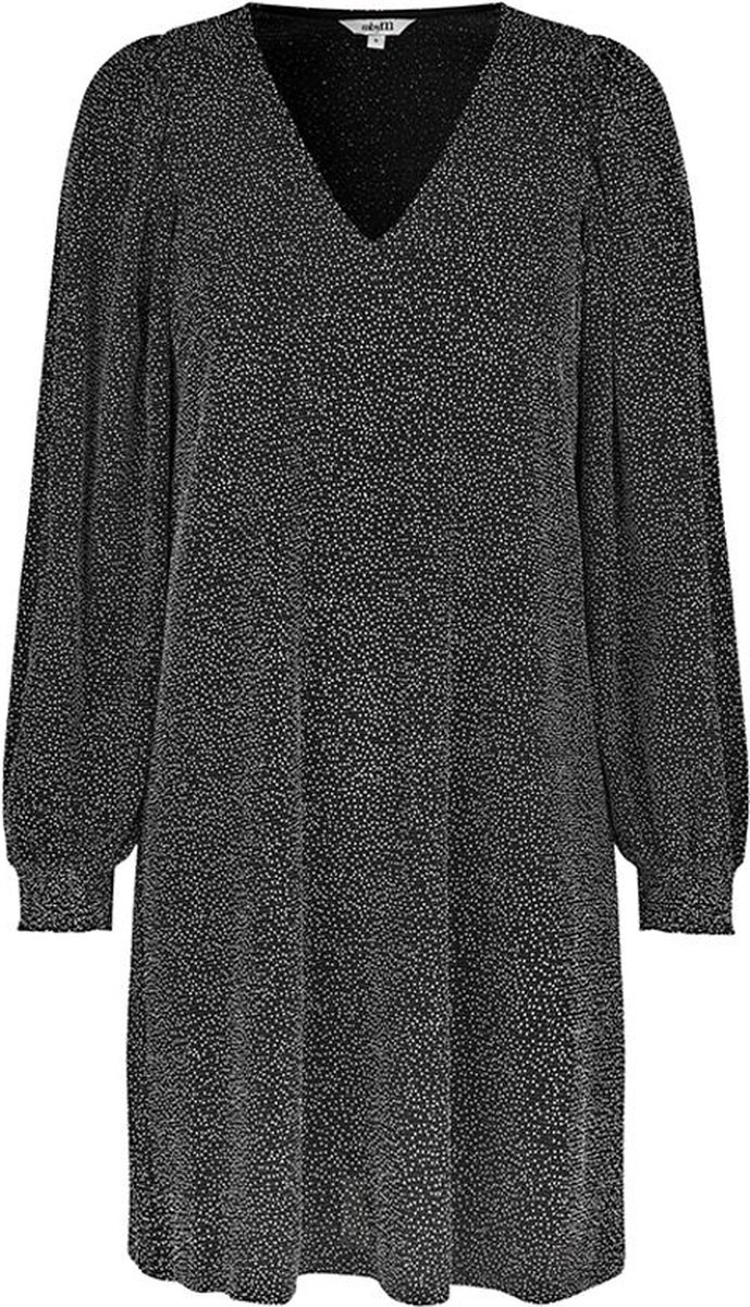 Zwart met zilveren glitterjurk Embry - mbyM - Maat XS | bol.com