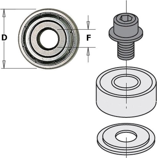 Lager Ø 16 x Ø 5 mm. | bol
