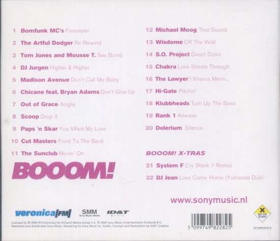 Booom! The Number 1 Dance Album, various artists | Muziek | bol