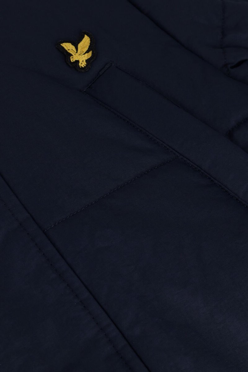 Lyle & Scott Fur Trim Classic Parka Coat Jassen - Blauw | bol.com