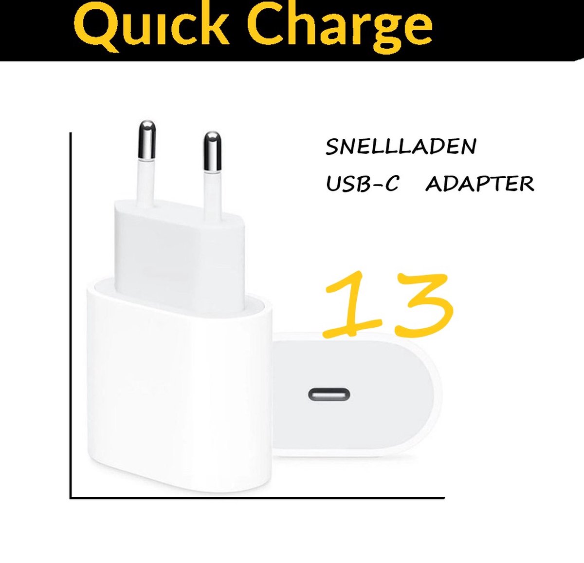Chargeur iPhone 12/13/14 Chargeur rapide - Chargeur USB-C 20W ...