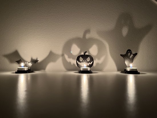 Halloween waxinelichtje houders (set van 3) - Halloween - Halloween ...