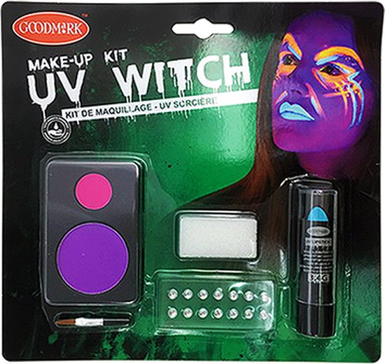 Schminkset UV Witch - Halloween Make up Kit heks | bol.com