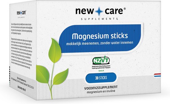 New Care Magnesium sticks 2 go vegan NZVT - 30 sticks | bol.com