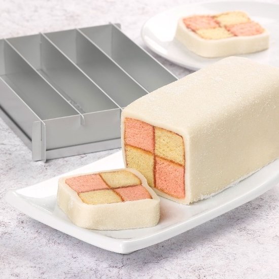 Battenberg Bakvorm, Geanodiseerd, Zilver - Tala | bol