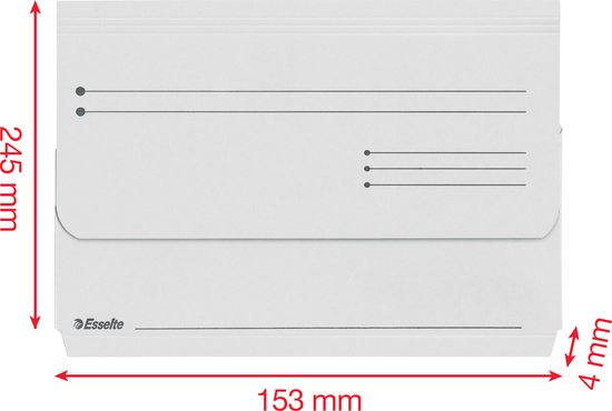 Esselte Manilla Duurzame Kartonnen Insteekmap voor A4 Documenten - 25 ...