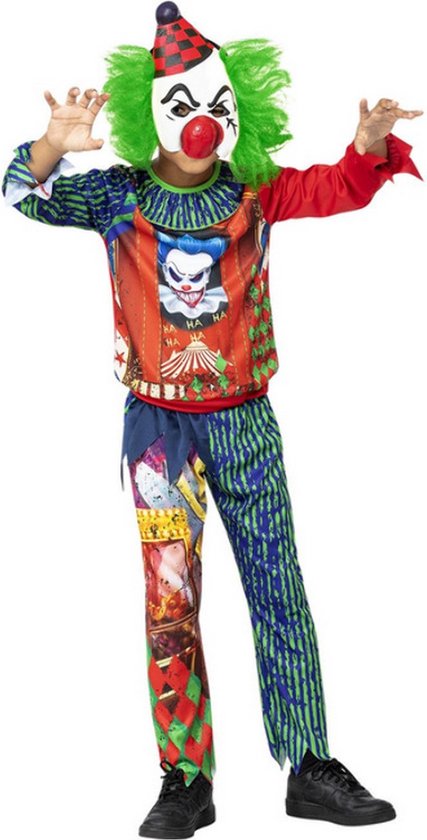 Smiffy's - Monster & Griezel Kostuum - Lachen In Het Donker Enge Clown ...