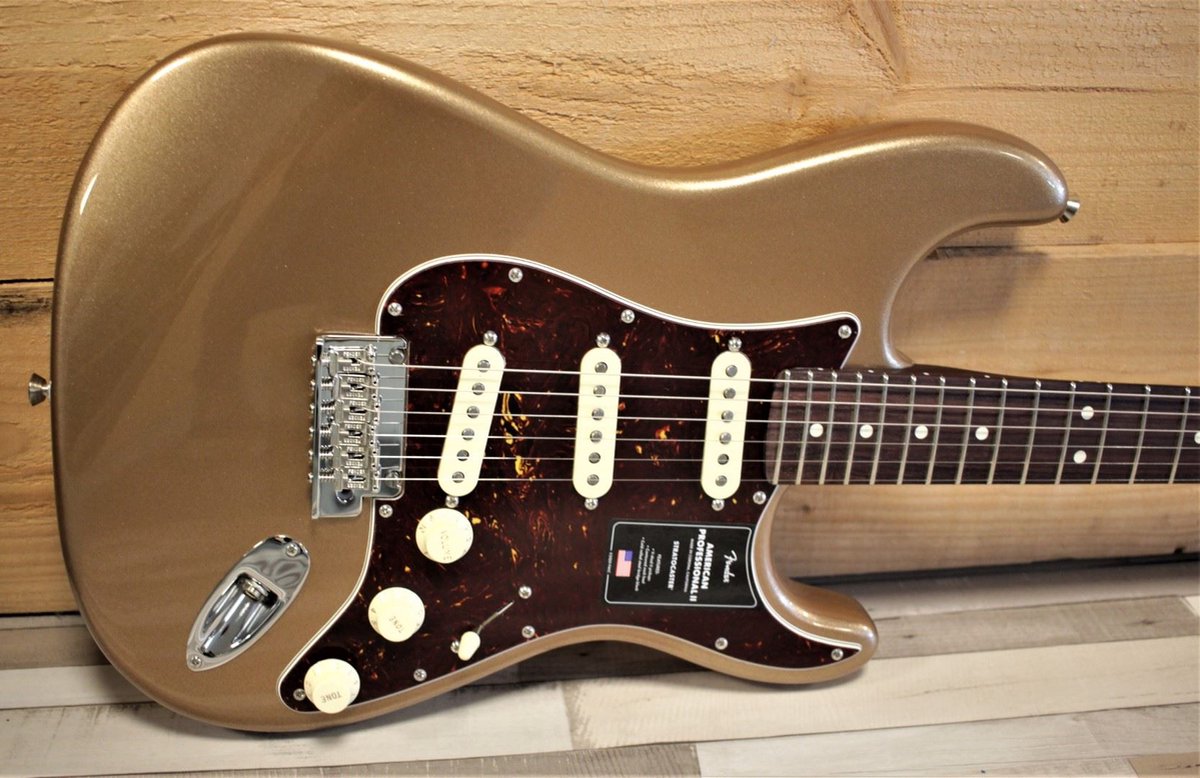 Fender Limited Edition American Pro II Stratocaster Firemist Gold ...