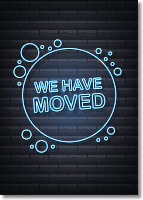 We have moved | verhuiskaarten - adreswijziging | A6 | kaartenset | 12 stuks | bol