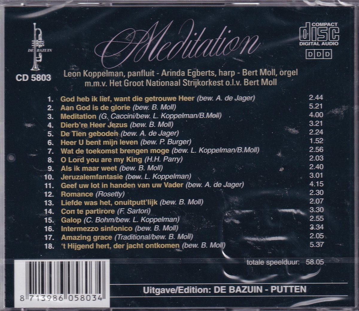 Meditation - Het Groot Nationaal Strijkorkest, Leon Koppelman, Arinda ...